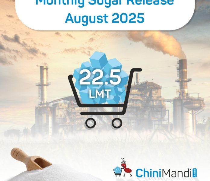 22.5 LMT monthly sugar quota released for August 2025; August 2024 ...